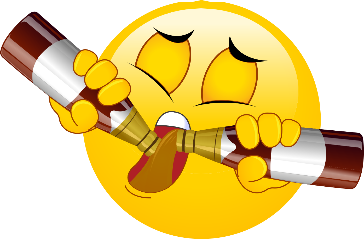 Download Hotsigns And Decals - Drinking Emoji | Transparent PNG ...