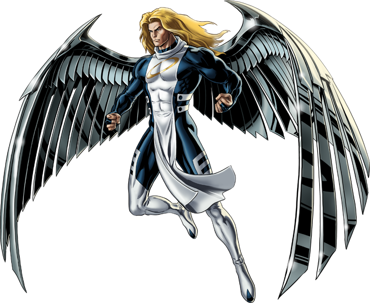 X Men Angel Png Svg Freeuse Stock - Angel X Men Png (730x597), Png Download
