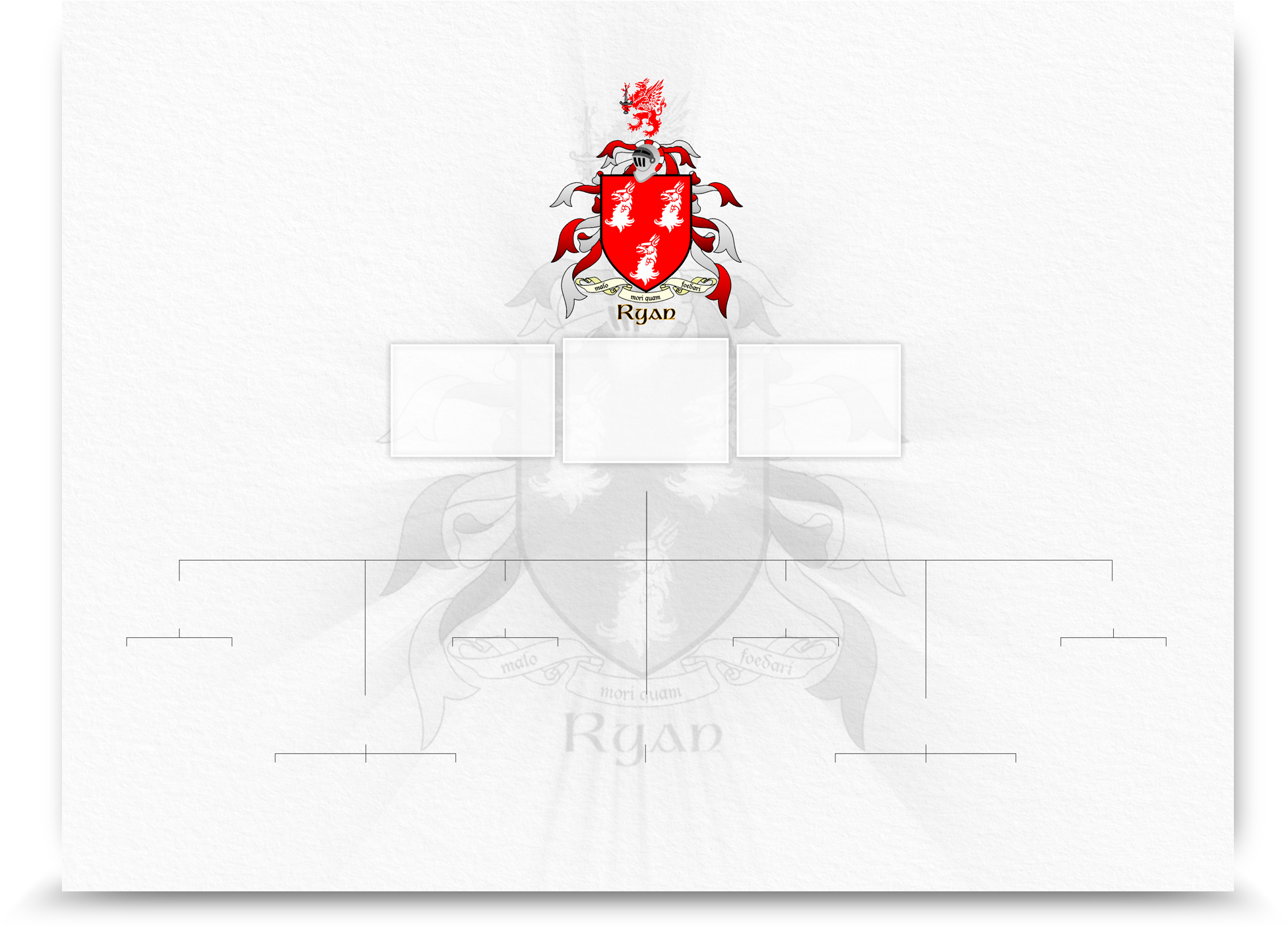 Simple 3 Generation Family Tree With You Family Crest - Coat Of Arms ...