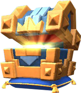 King's Chest - Clash Royale King Chest (1200x438), Png Download