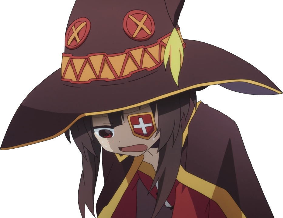 50451529 - >> - Sad Megumin (933x720), Png Download