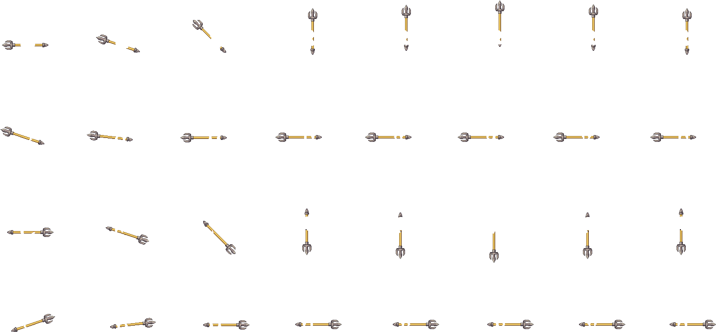 Trident - Spear Sprite (1536x768), Png Download
