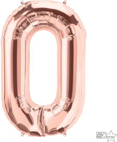 Download 34" Rose Gold Numbers - 50 Rose Gold Balloons | Transparent ...