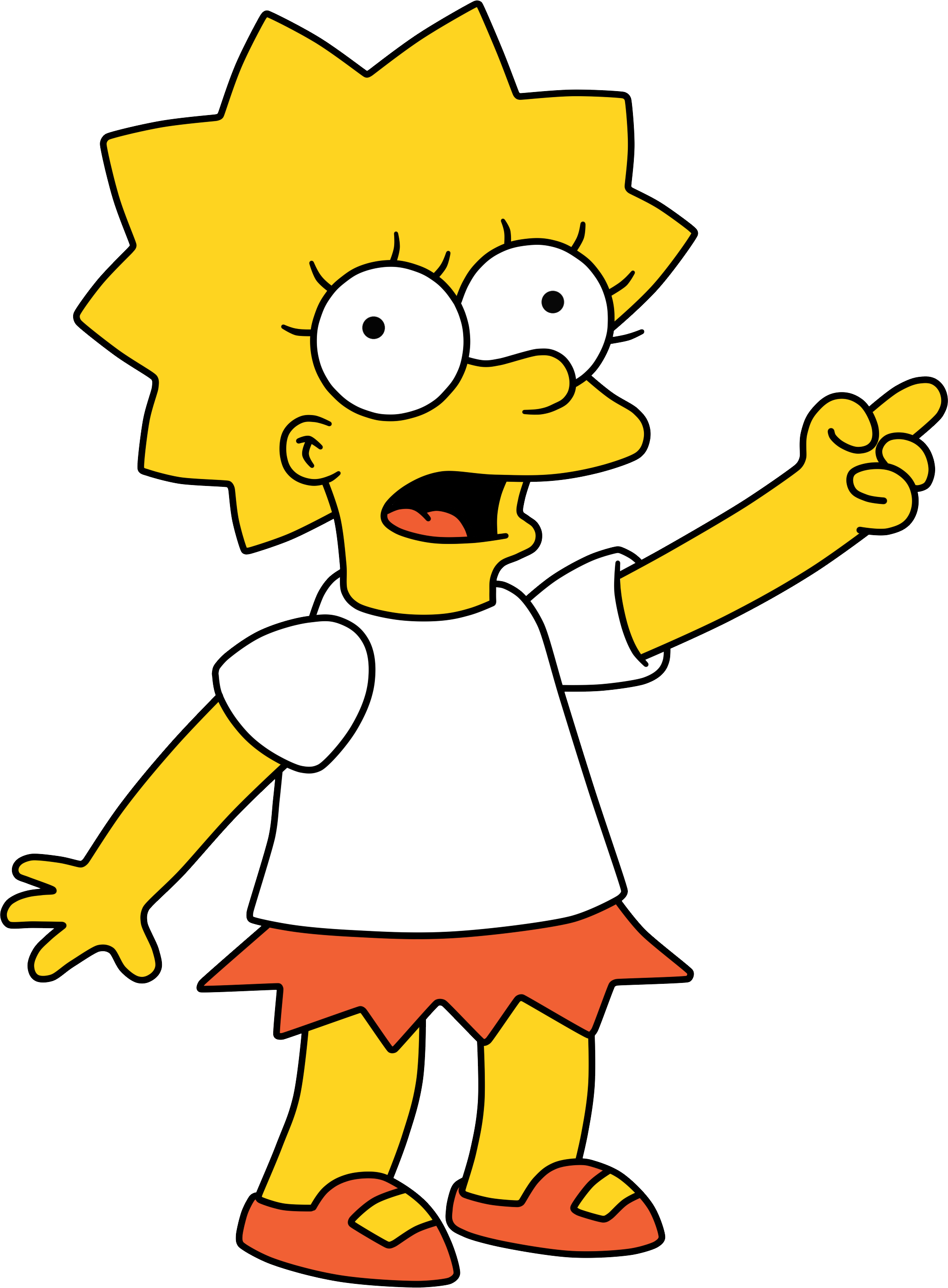 Download - Lisa The Simpsons Png (2061x2799), Png Download