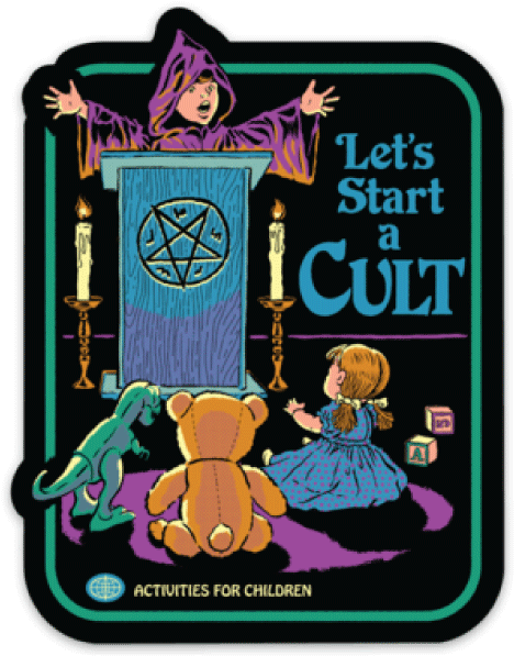3" Let's Start A Cult Magnet - Rhodes Activities For Children Shirts ...