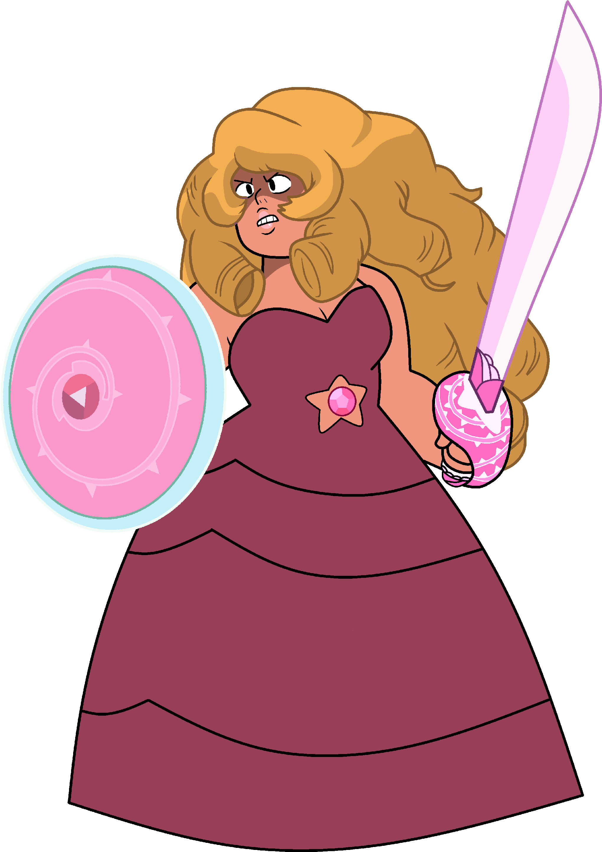 Rose - Steven Universe Pink Diamond Height (2192x2948), Png Download
