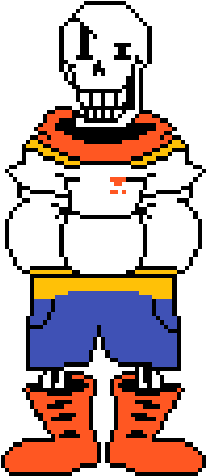 Classic Papyrus In The Style Of Swap Papyrus - Papyrus (600x1200), Png ...