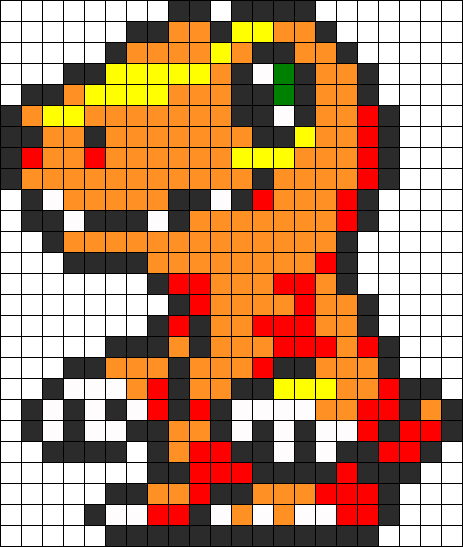 Agumon Perler Bead Pattern / Bead Sprite - Central City Brewing Co Ltd ...