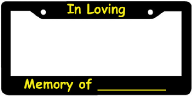 Asu License Plate Frame Black (800x800), Png Download