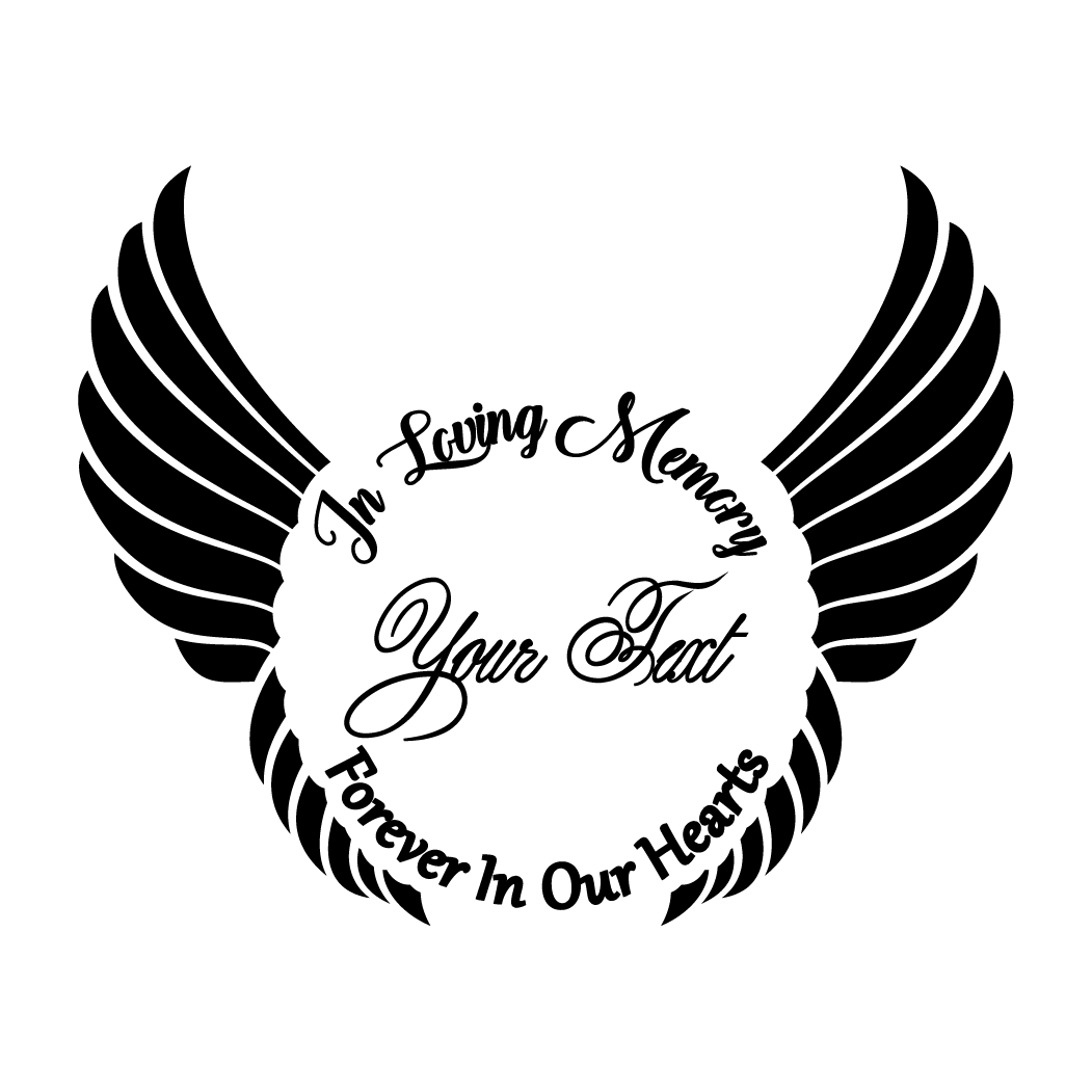 Download In Loving Memory Decal Style - Vinyl Stickers Decals Rock ...