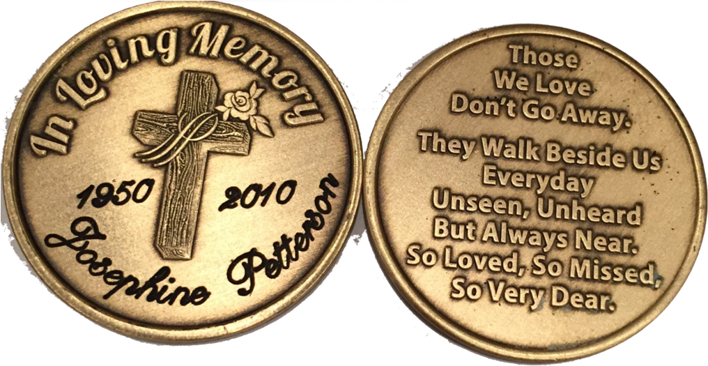 Engraved In Loving Memory Rose Cross Bronze Memorial - Rose Cross ...