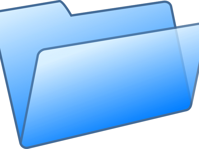 Folders Png Transparent Images - Light Blue Folder Icon (640x480), Png ...