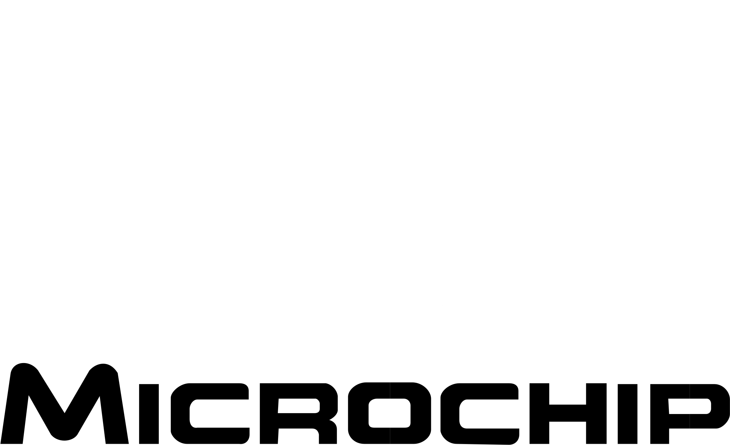 Microchip Logo Black And White - Microchip Png (2400x2400), Png Download
