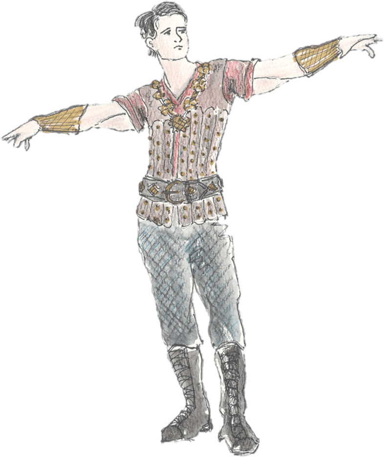 Rendering For Julius Caesar - Costume Design (814x994), Png Download