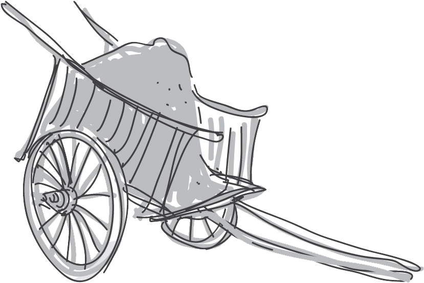 Cart Drawing Sketch - Drawing (900x665), Png Download