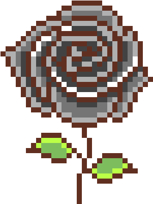 Emo Rose - Rose Cross Stitch Pattern (480x550), Png Download