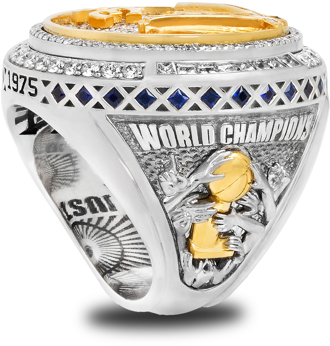 Battle Of Sfs - Golden State Warriors Rings 2018 (1392x1392), Png Download