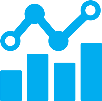 Google Analytics Integration - Analytics Icon Blue Png (350x350), Png ...