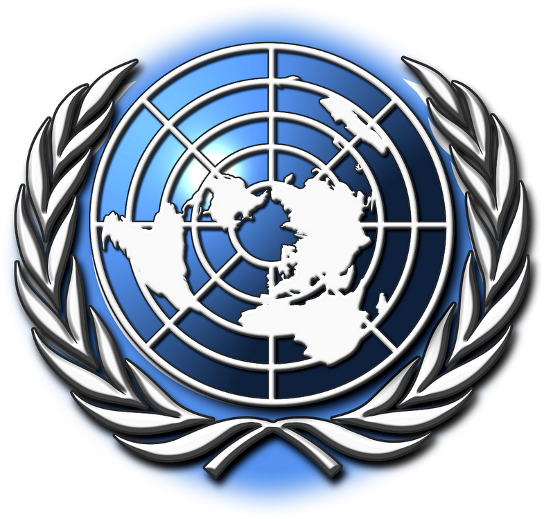 Color United Nations Emblem (800x800), Png Download