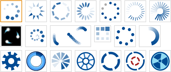 Images Generated By Chimply - C# Busy Indicator (575x245), Png Download