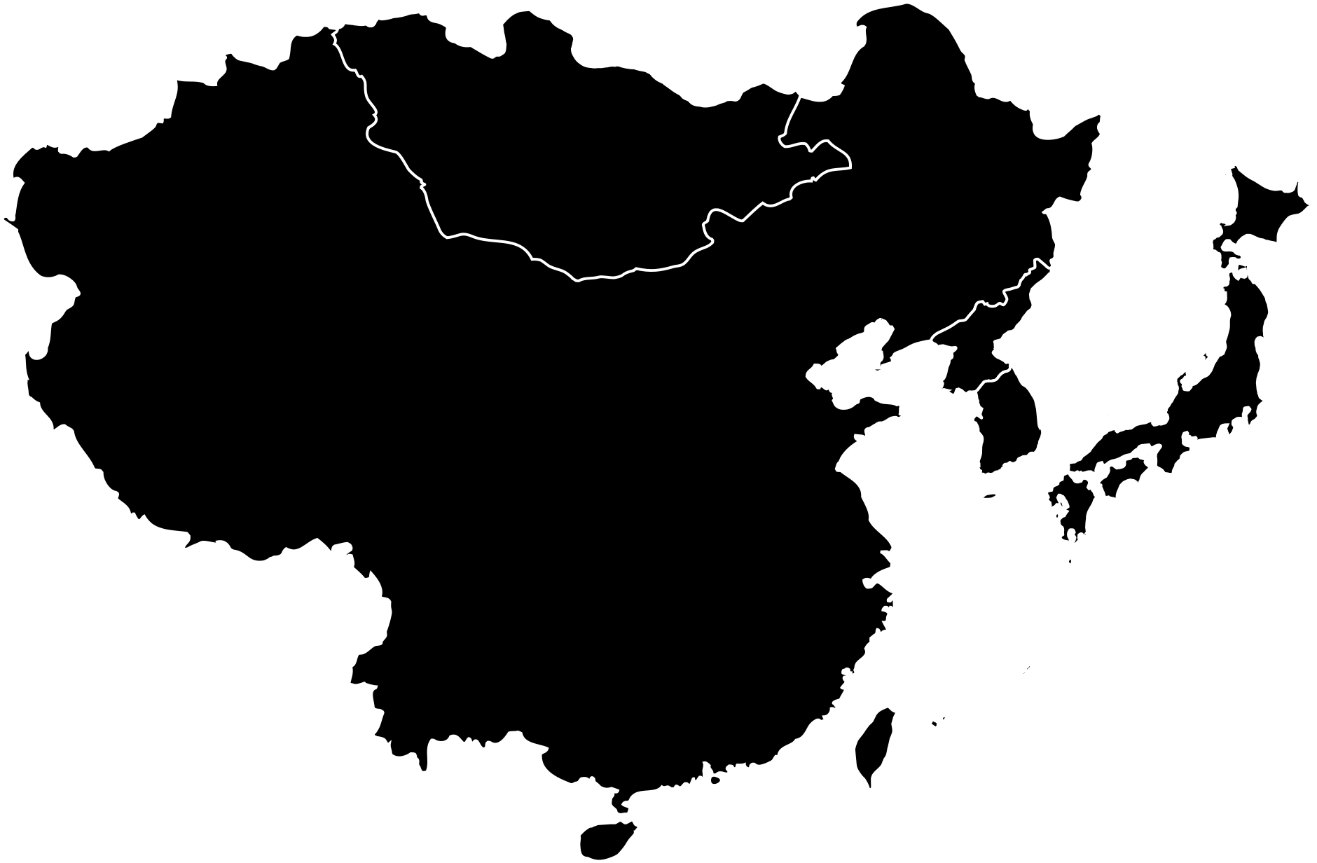 Download Asia Map Png - East Asia Map Vector | Transparent PNG Download ...