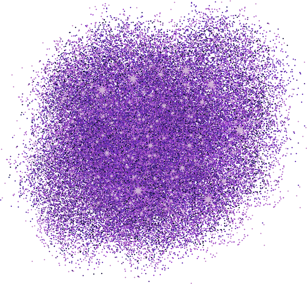 Transparent Glitter - Purple Glitter Png (977x906), Png Download