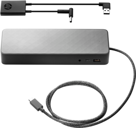 Hp Usb-c Universal Dock With - Hp Usb C Universal Dock (573x430), Png ...
