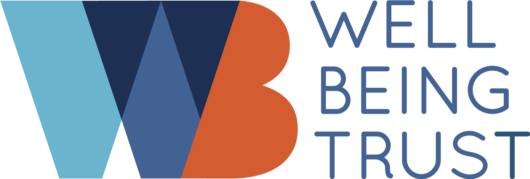 Well-being Trust - Well Being Trust Logo (2121x879), Png Download