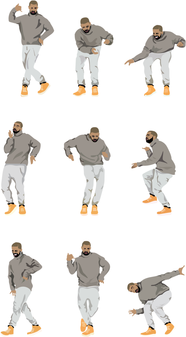 Drake Dancing (1000x1210), Png Download