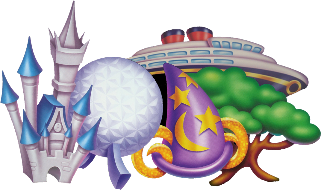 Cute Drawing Of Disney World Parks And The Disney Cruise - Walt Disney ...