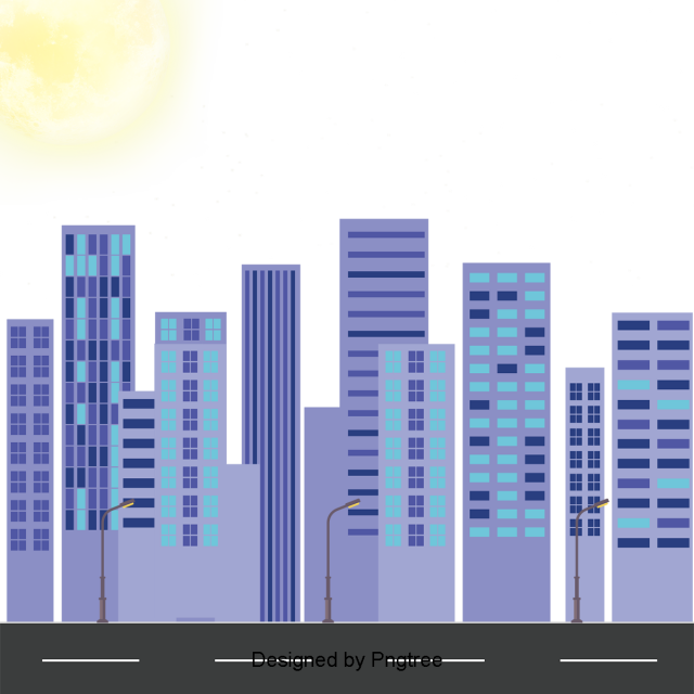 Download Beautiful Cartoon Lovely Hand-painted City, Beautiful ...