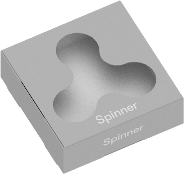 Window Box - Fidget Spinner Grey Png (400x400), Png Download
