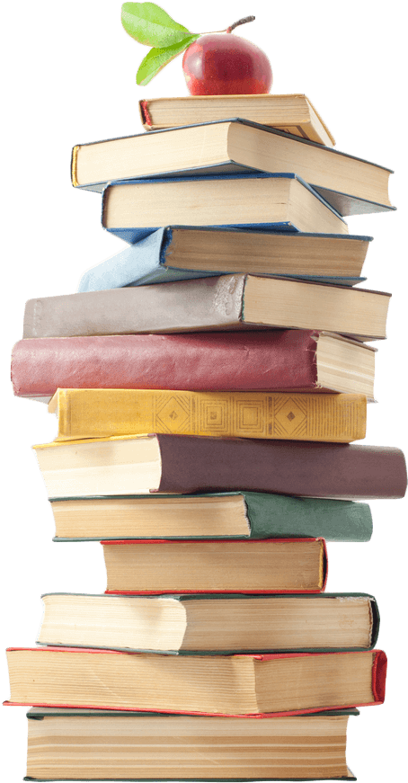 Book Stack - Stack Of Books Png (540x1000), Png Download