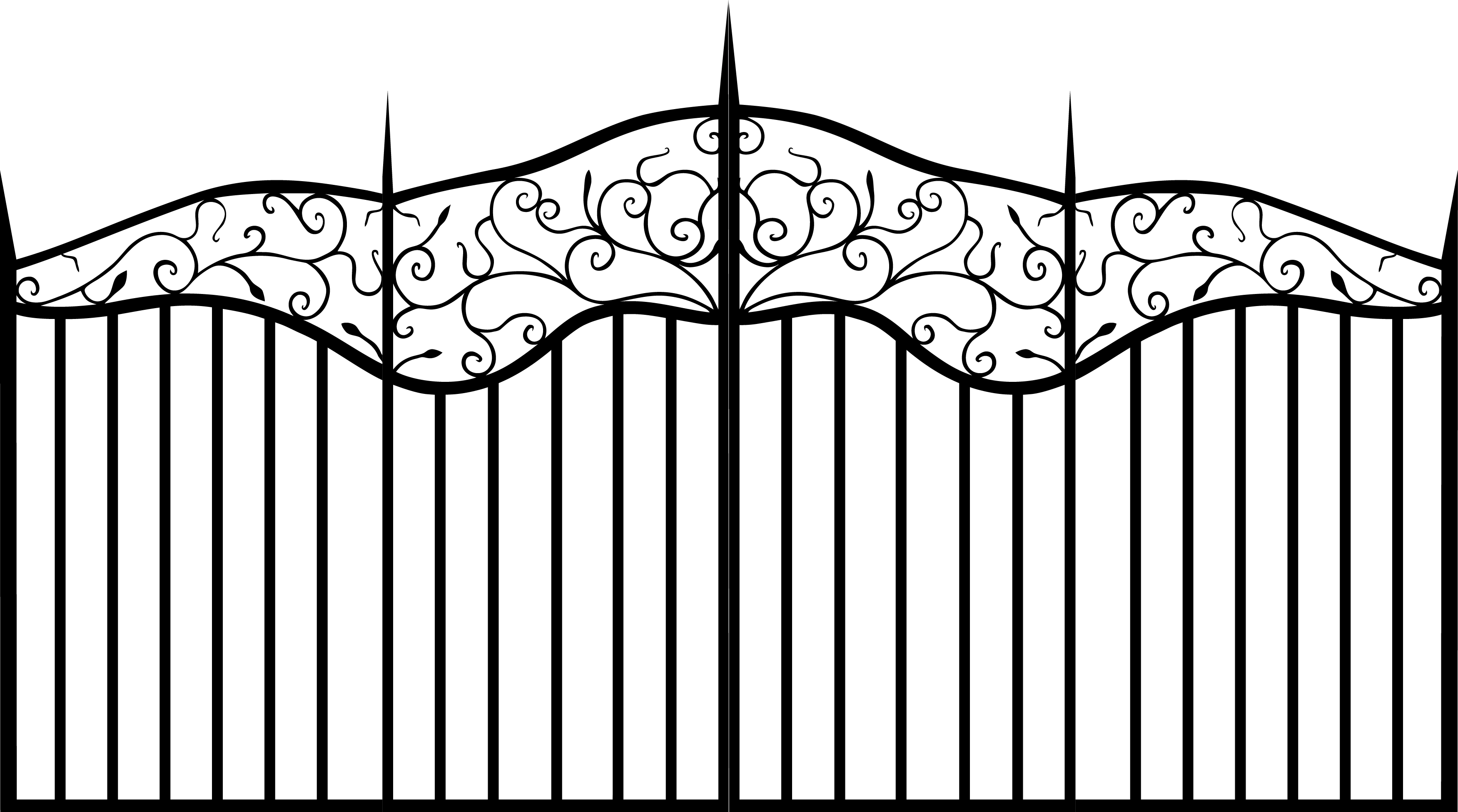 Gate Vector (3501x1950), Png Download