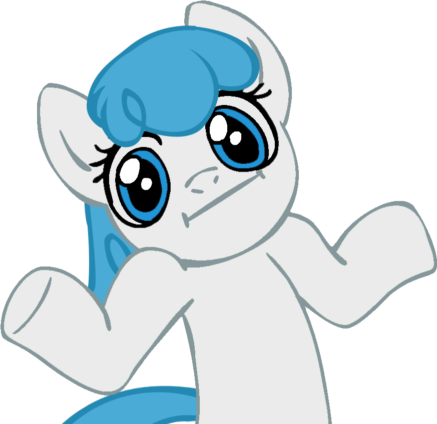 Lightning Bolt Shrug - Pony Shrug (945x945), Png Download