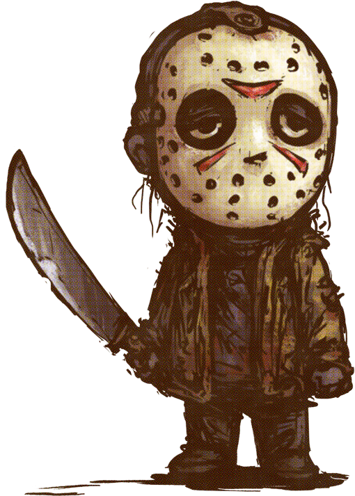 Jason Voorhees As A Kid - Jason Voorhees Chibi (500x645), Png Download