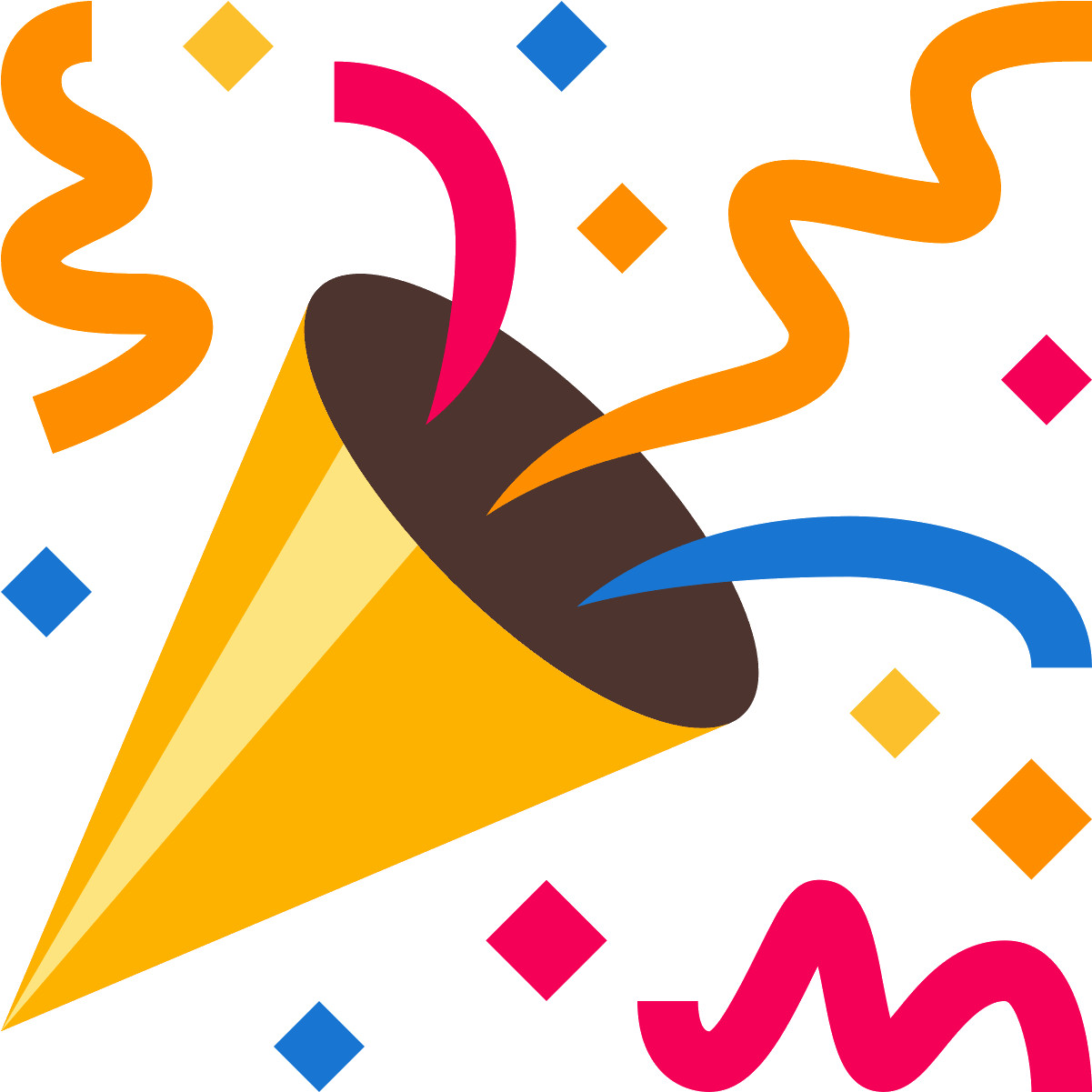 Confetti Icon (1600x1600), Png Download