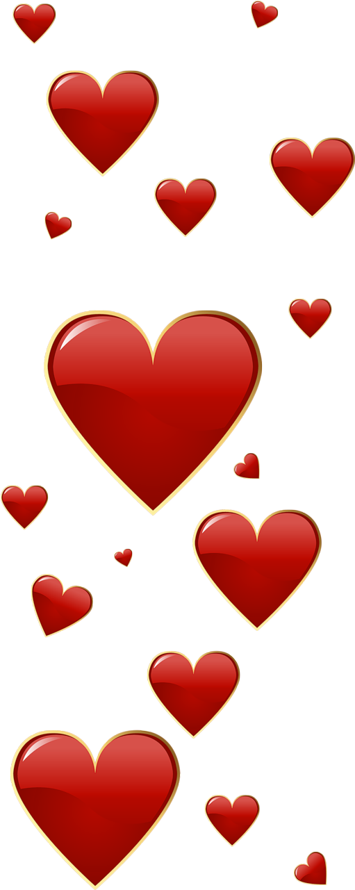 Valentine's Day Red Hearts Clip Art Valentines Day - Red Hearts Png ...