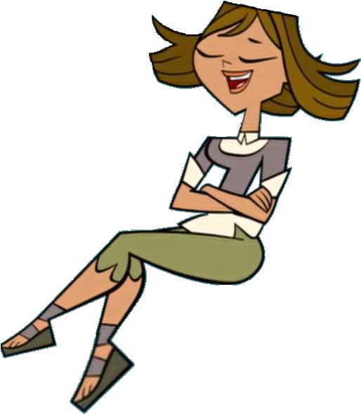 Courtney Fall - Total Drama Courtney Falling (541x596), Png Download