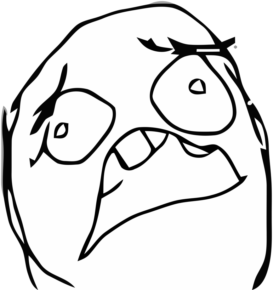 Download Troll Face Rage - Meme Face | Transparent PNG Download | SeekPNG