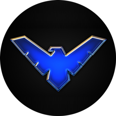 Sticker Emblem, Logo Nightwing - Nightwing Dog Tag (400x400), Png Download