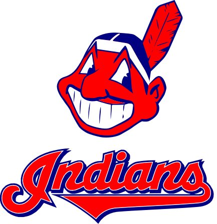 Pale Blue Dot - Chief Wahoo Indians Logo (433x448), Png Download