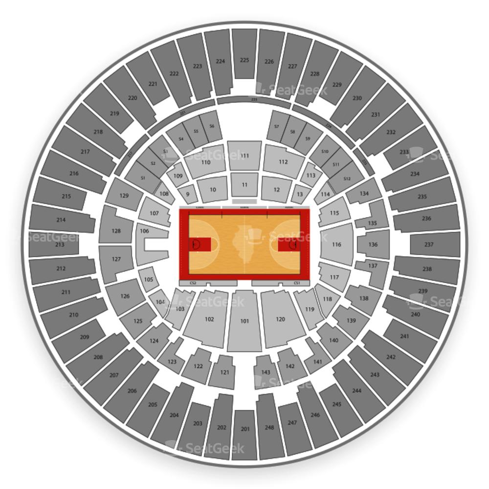 Download Illinois Fighting Illini Basketball Seating Chart Map ...