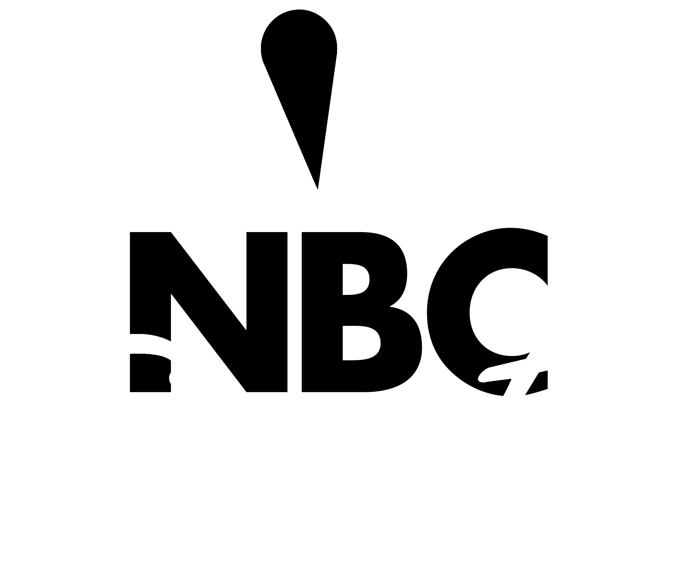 Nbc Sports Logo Black And White - Nbc Sports (2400x2400), Png Download