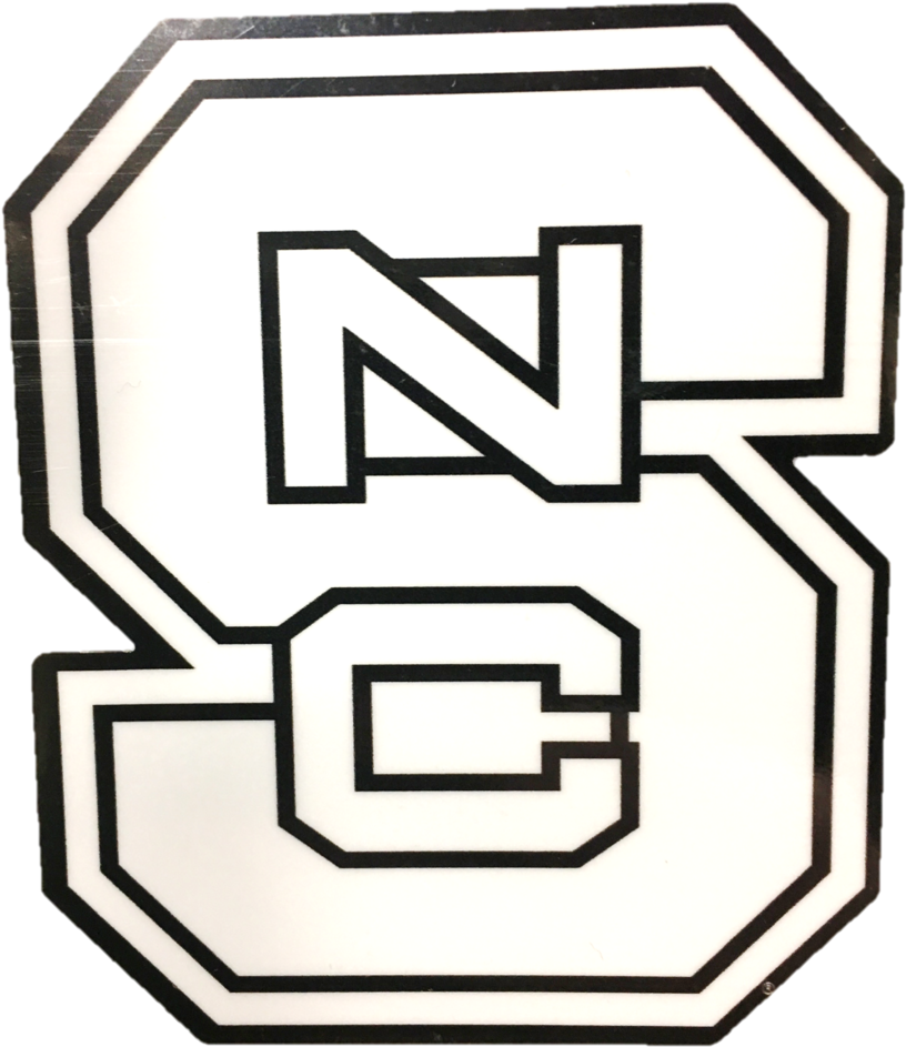 Nc State Wolfpack White Block S Dizzler - North Carolina State Wolfpack ...