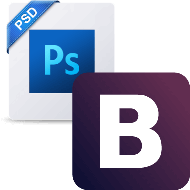 Psd To Bootstrap Conversion Services - Psd To Html Logo (400x400), Png ...