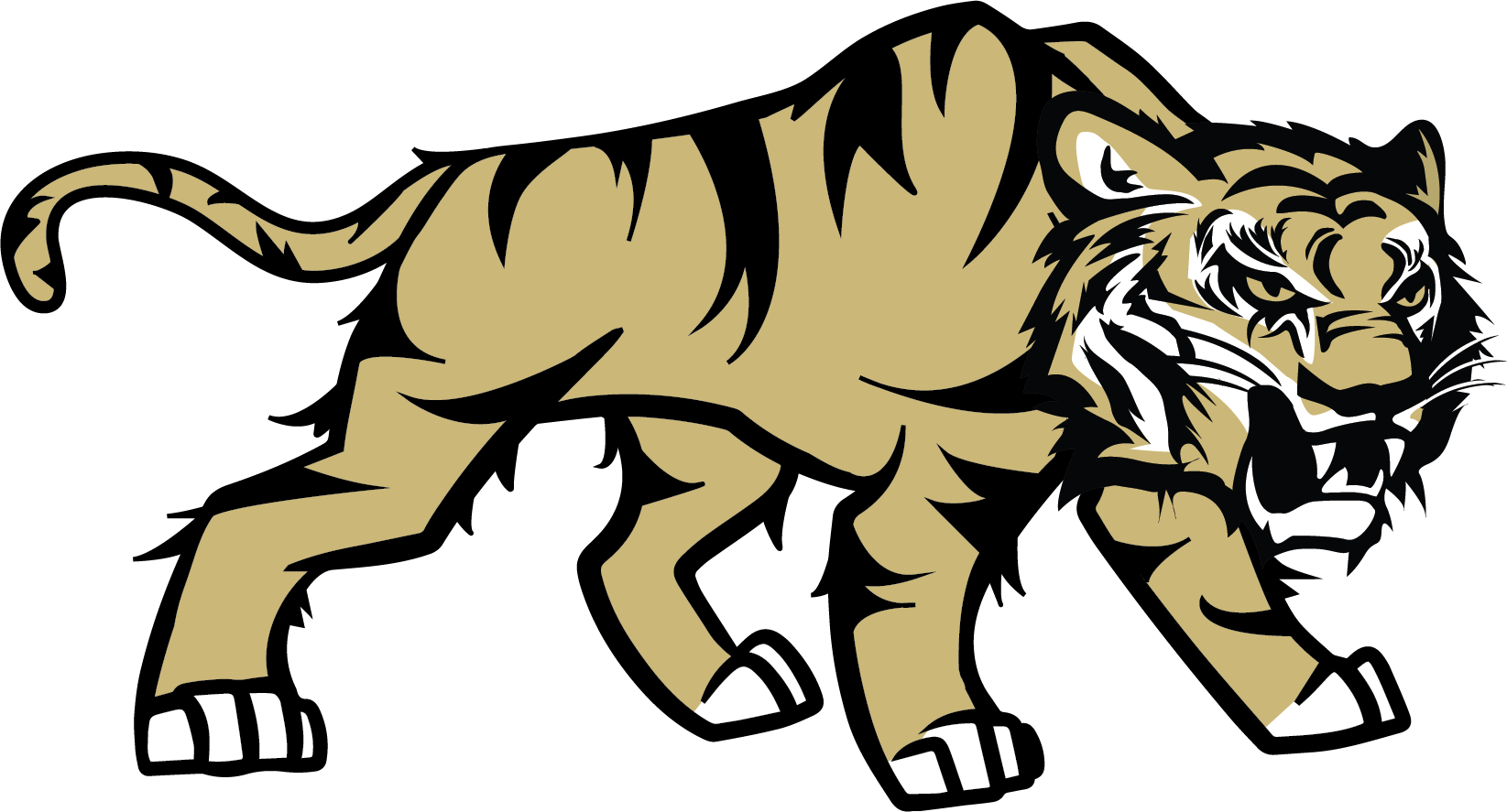 Tiger Logo - College Tiger Logo (1645x887), Png Download