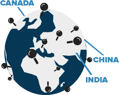 Our Top Countries - Graphic Design (694x531), Png Download