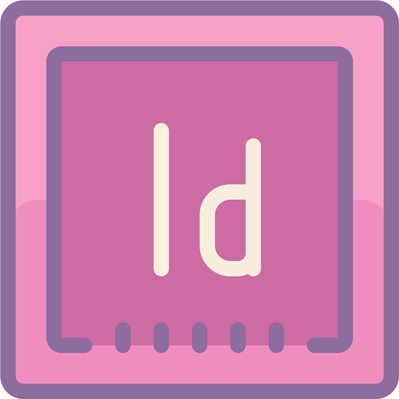 Adobe Indesign Icon - Sign (1600x1600), Png Download