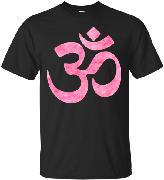 Pink Watercolor Om Symbol T Shirt & Hoodie - Cafepress Om Symbol Circle ...